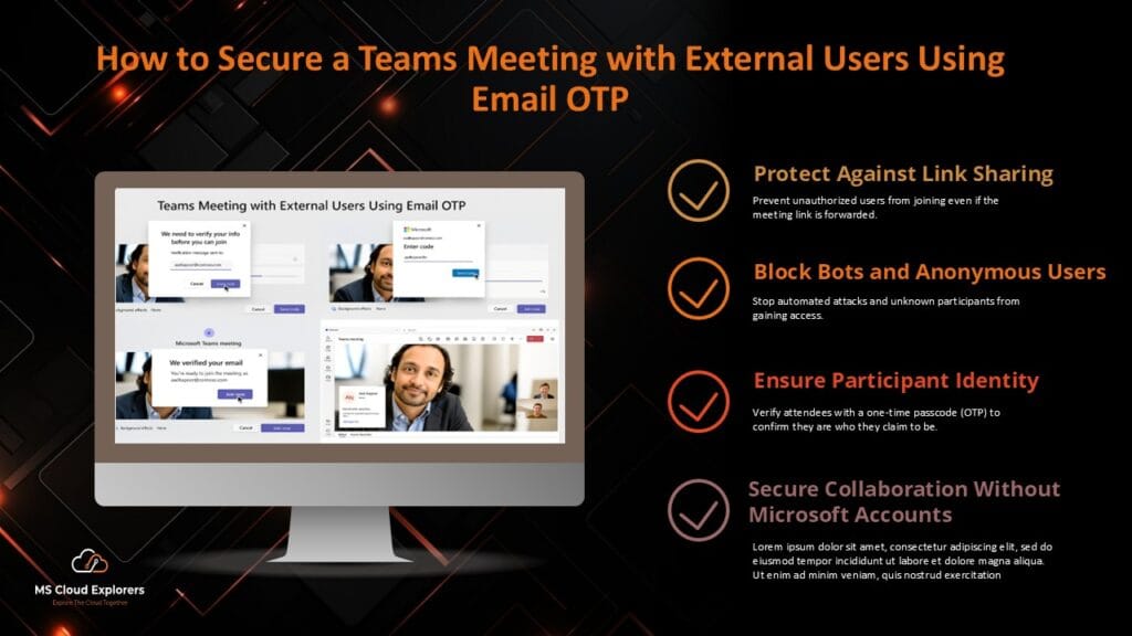 How To Secure A Teams Meeting With External Users Using Email OTP - MS ...